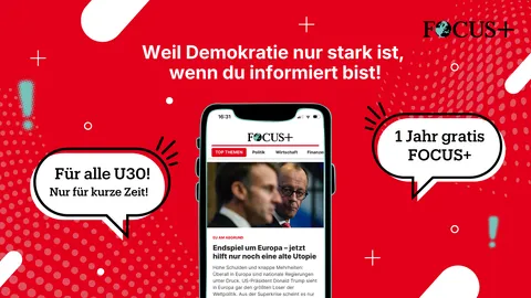 FOCUS+: Digitale Frei-Abos für Menschen unter 30 Jahren